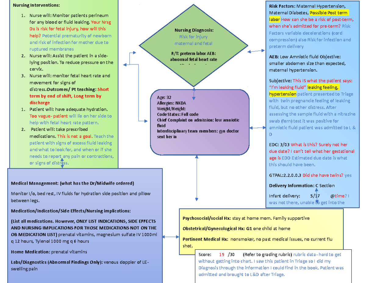 Karen OBrevison 2 - OB Care Plan revised - Your Risk Factors: Maternal ...