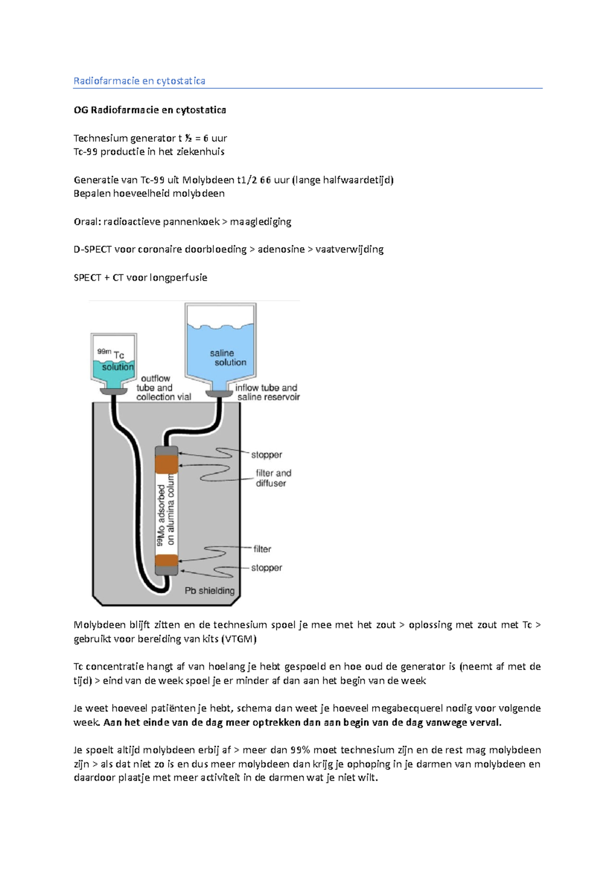 Thema radiofarmacie en cytostatica HC en OG - Radiofarmacie en ...