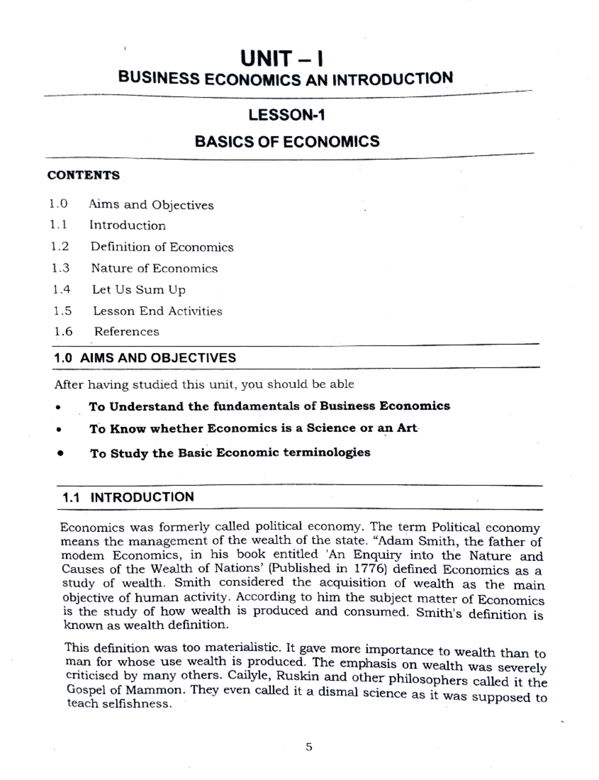 Business Economic - UNIT- I ####### BUSINESS ECONOMICS AN INTRODUCTION ...