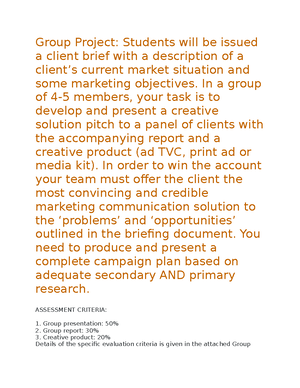 Situational Analysis Sample - Conduct a situatonal analysis for the ...