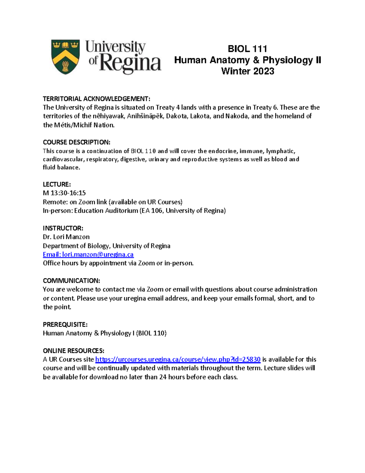 Biol-111 - This notes will help you understand to the elements of ...