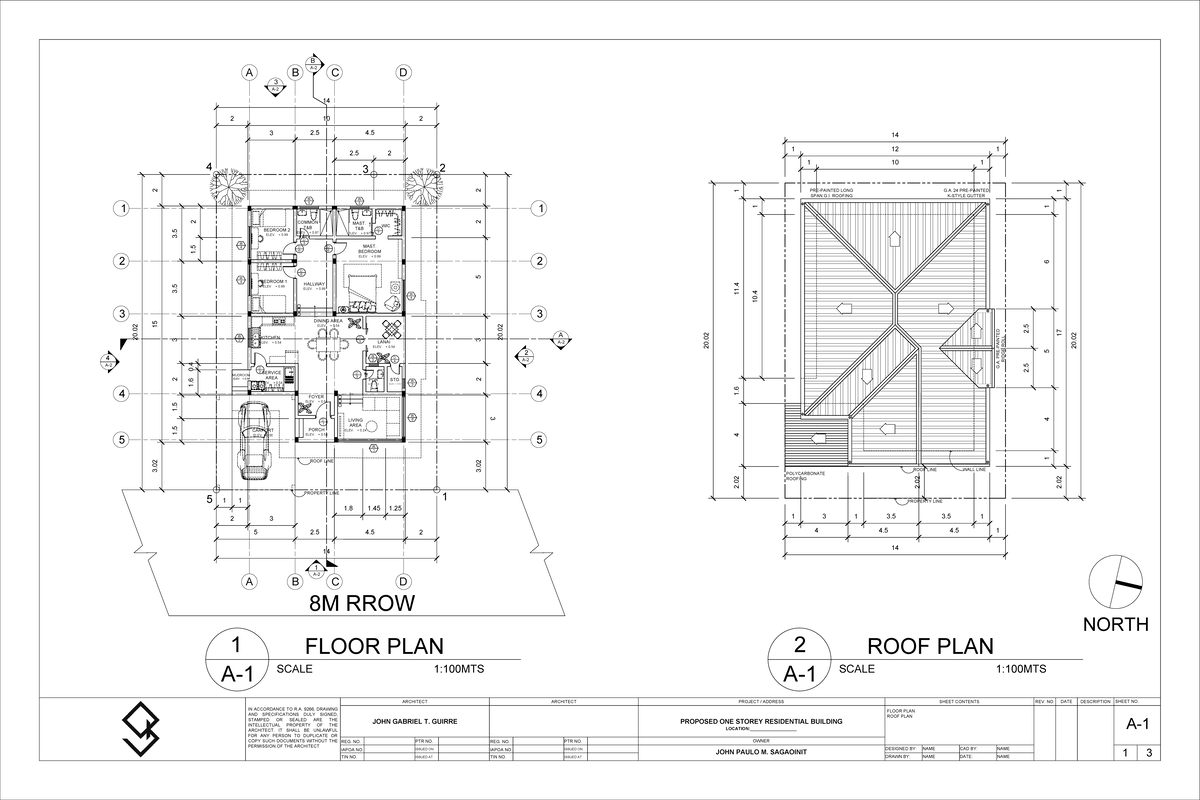Architectural plates - ####### ARCHITECT ARCHITECT PROJECT / ADDRESS ...
