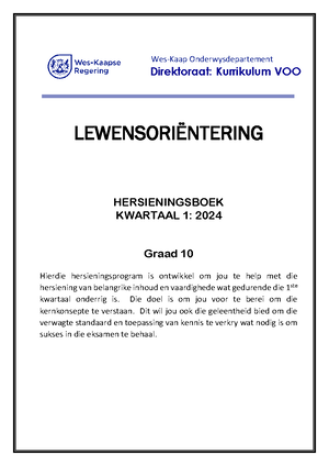 LO GR10 Notas Kwartaal 3 2021 - HTS EDEN LEWENSORIENTERING GRAAD 10 ...