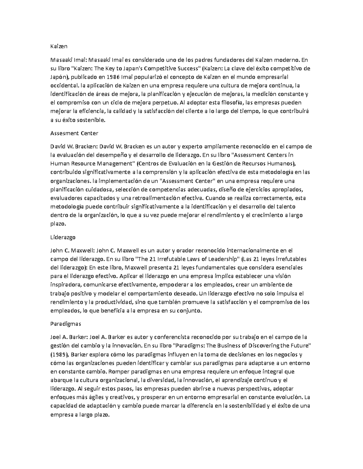 Kaizen - En su libro "Kaizen: The Key to Japan's Competitive Success ...