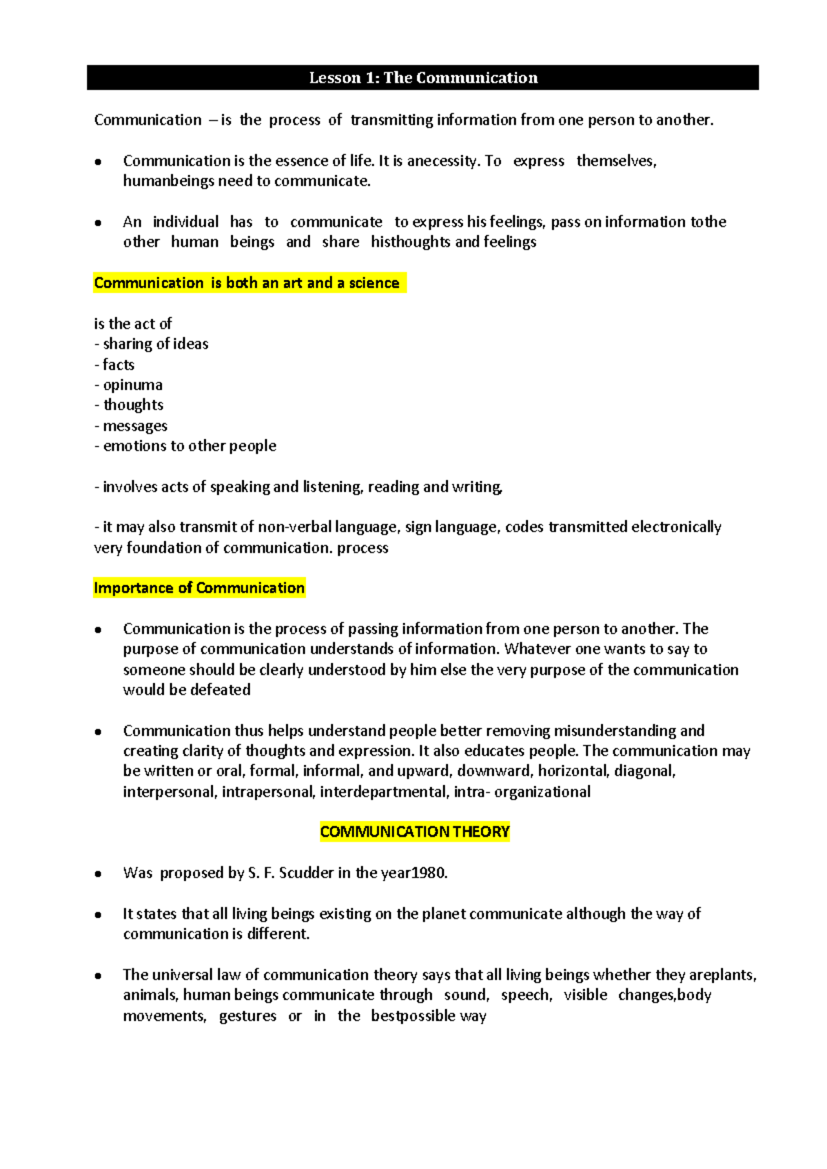 Purposive Communication - Lesson 1: The Communication Communication ...