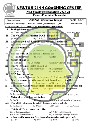 POC targeted paper (hassu) - Target Paper Short Question 1) Define ...