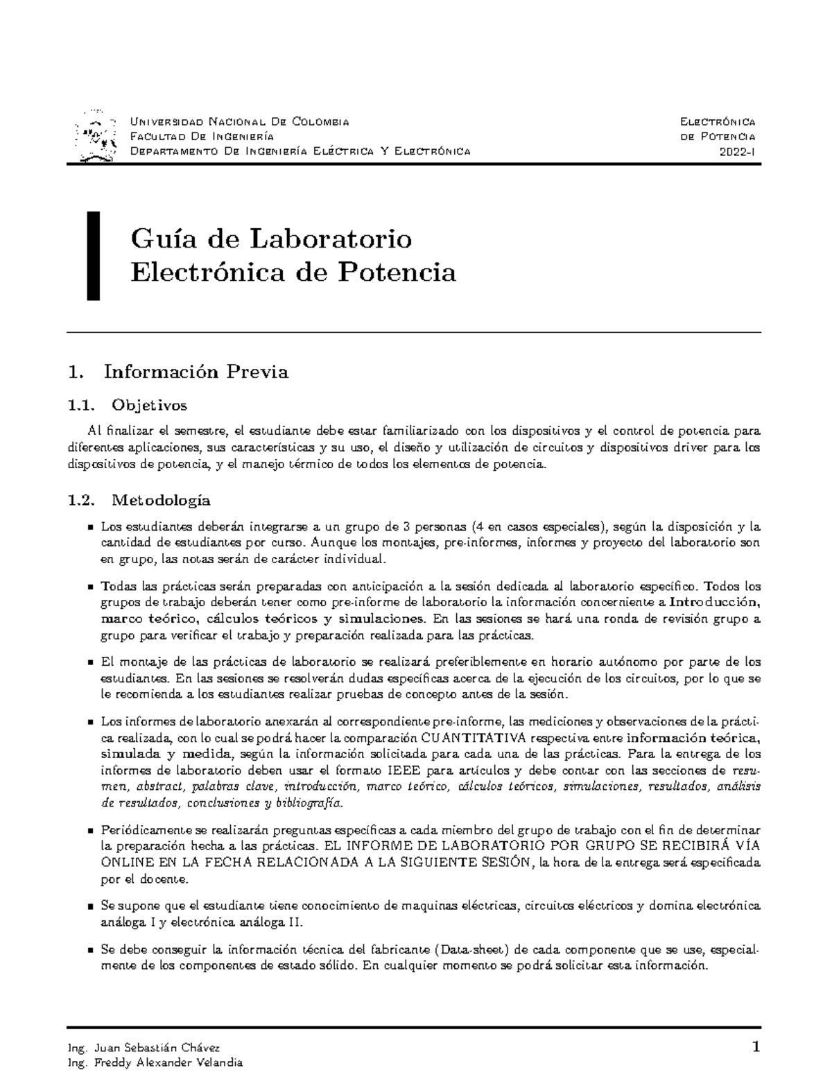Practicas ELPO 2022 1 - sad asda d asdasd ew rfrfr - Facultad De ...