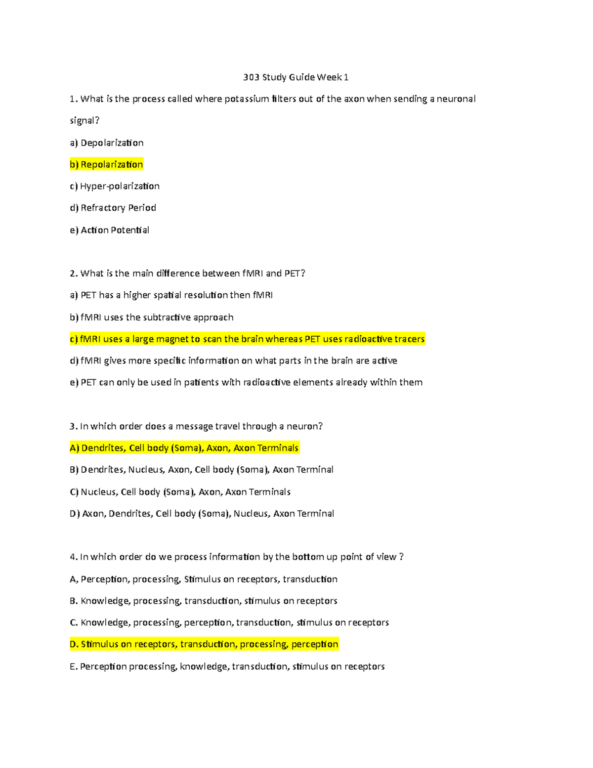 Midterm 1 Study Guide - 303 Study Guide Week 1 What is the process ...