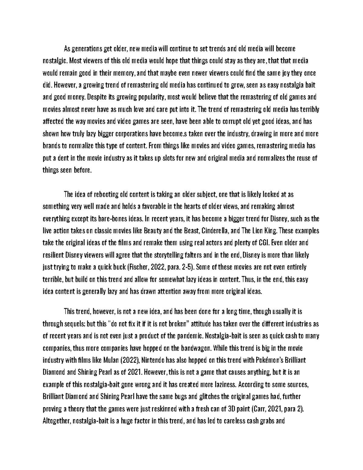 Commentary Essay - As generations get older, new media will continue to ...