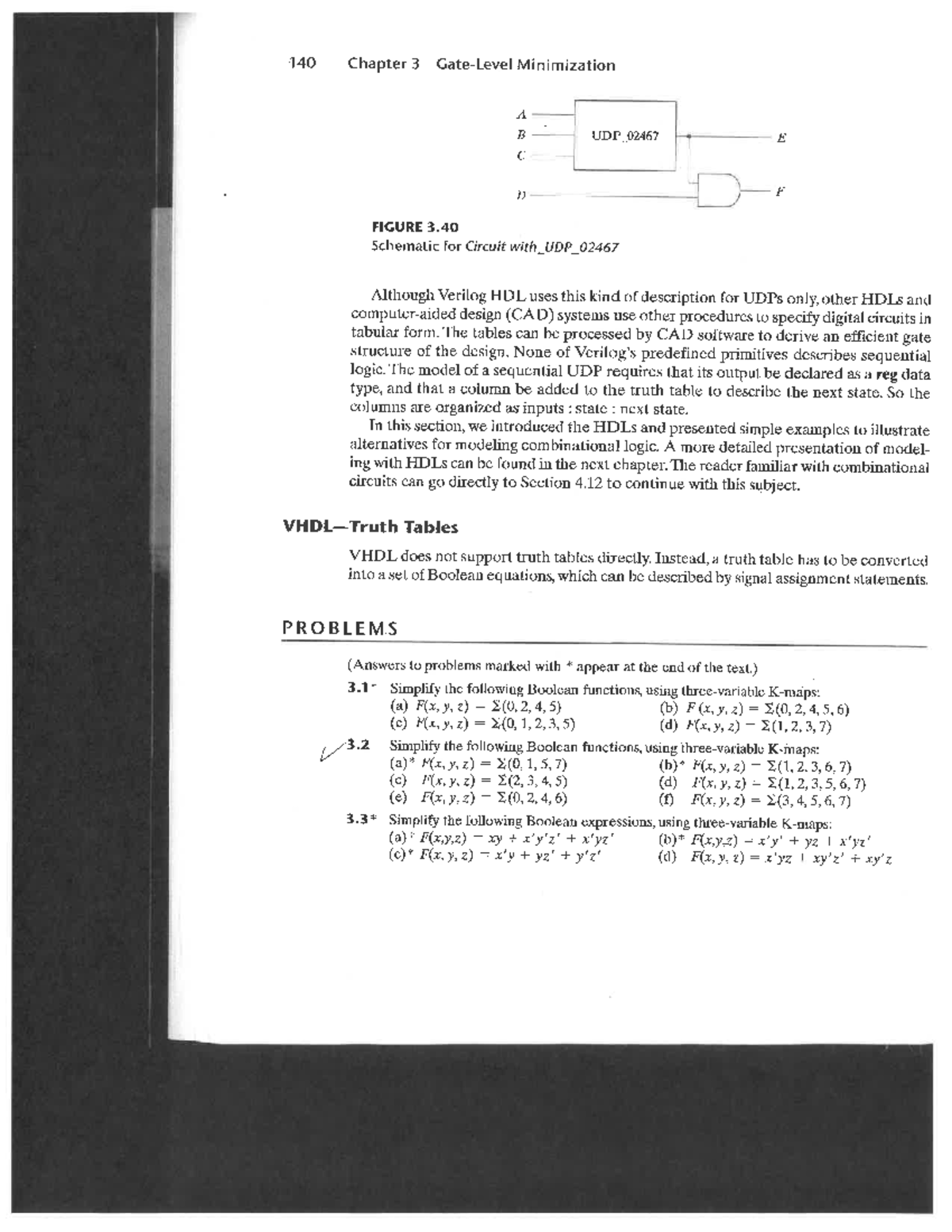 Chapter 3 Problems - 140 Chapter 3 Minimization A B UDP_02467 E C D F FIGURE 3 Schematic for ...