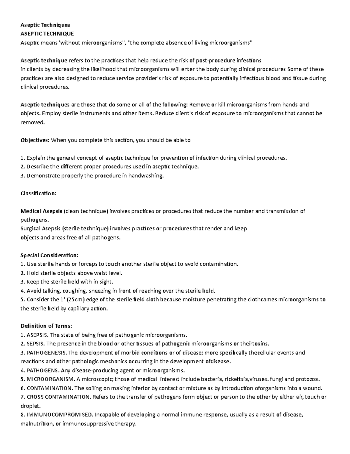 Aseptic Techniques: Standard Procedures, Techniques, Risks - Aseptic ...