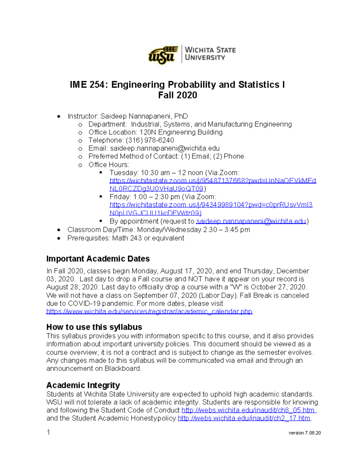 Probability & Statistics IME Engineering 2021 - IME 254: Engineering Probability and Statistics ...
