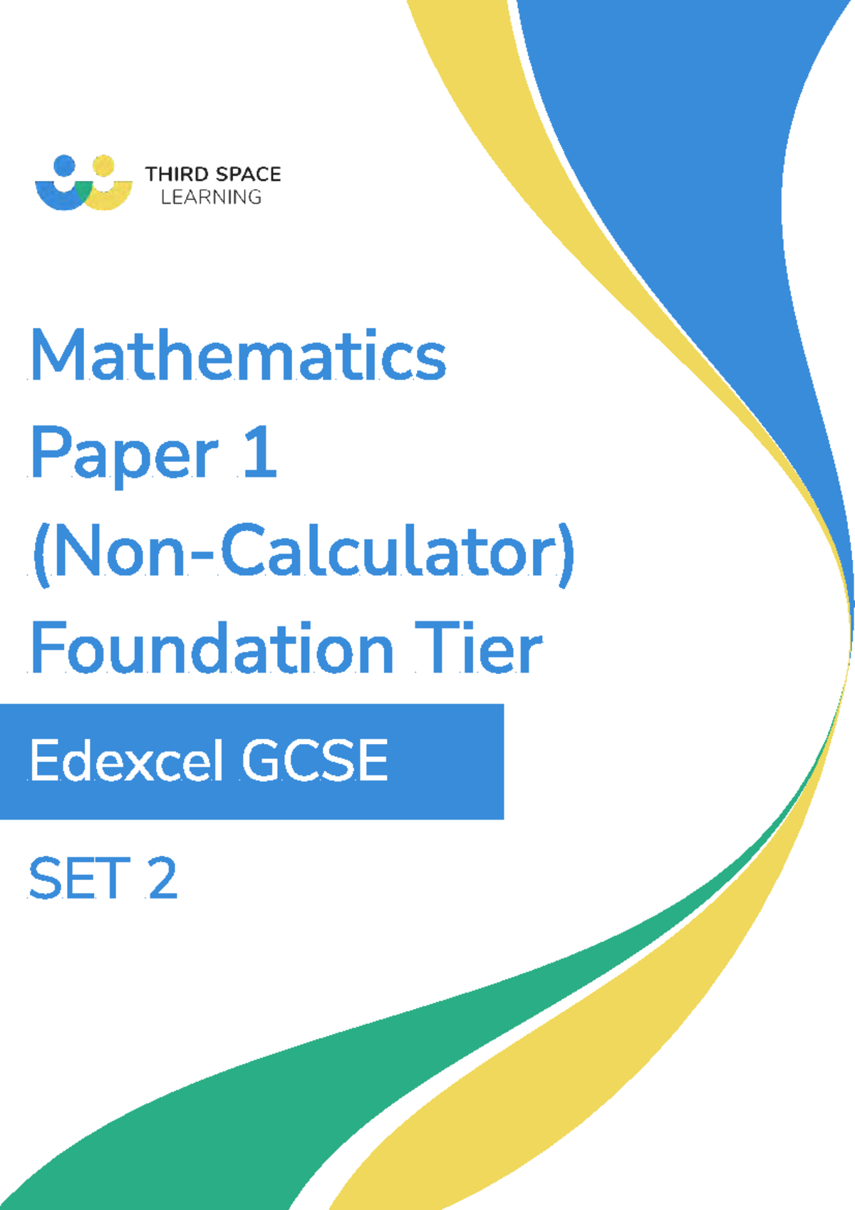 Edexcel Set 2 Foundation Paper 1 - - Studocu