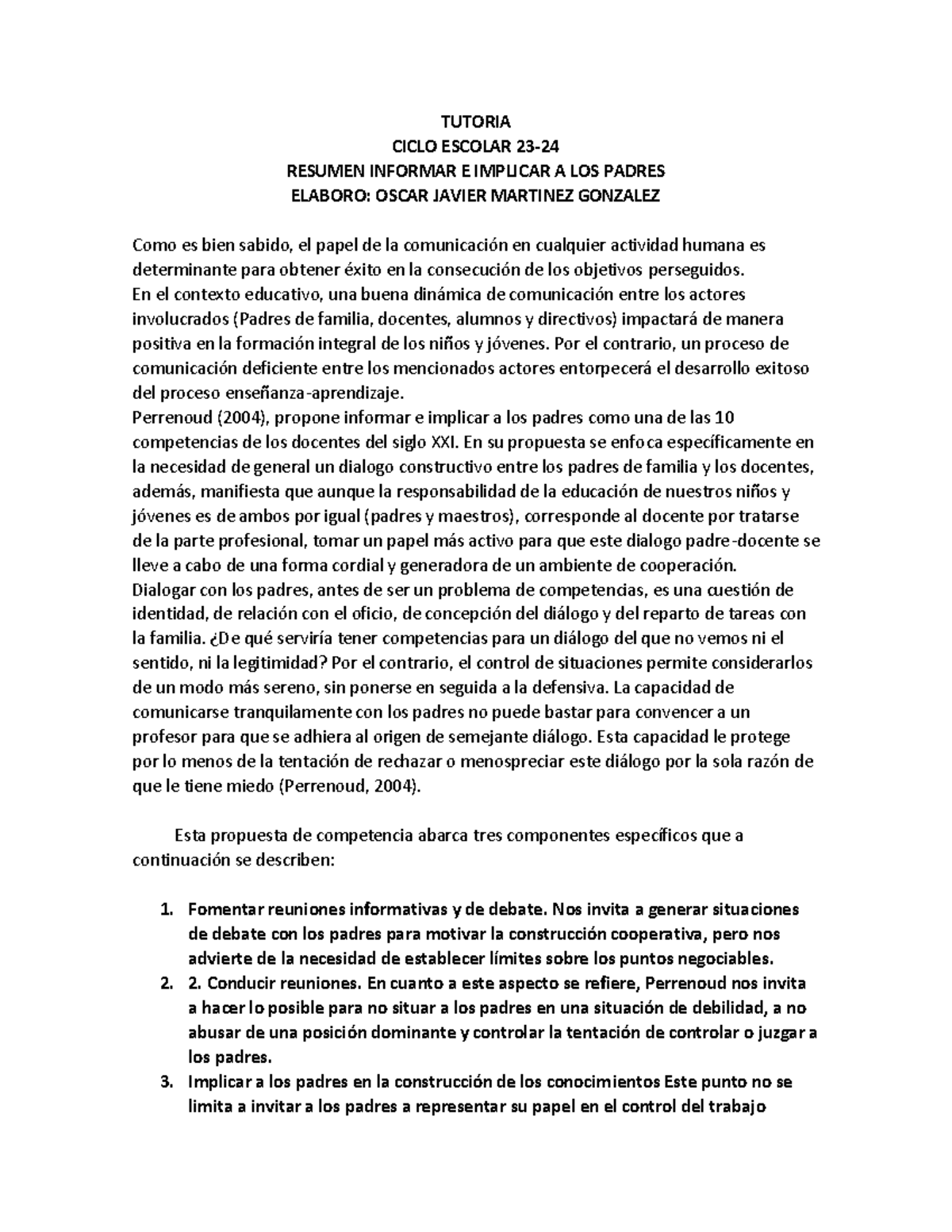 Tutoria 3 - educacion - TUTORIA CICLO ESCOLAR 23- 24 RESUMEN INFORMAR E ...