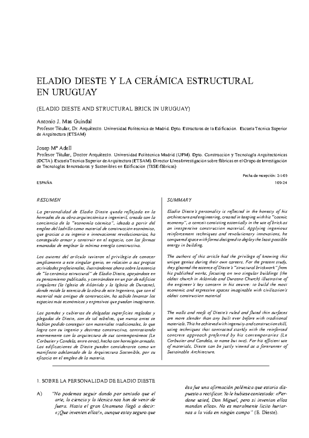 Eladio Dieste - ELADIO DIESTE Y LA CERÁMICA ESTRUCTURAL EN URUGUAY ...