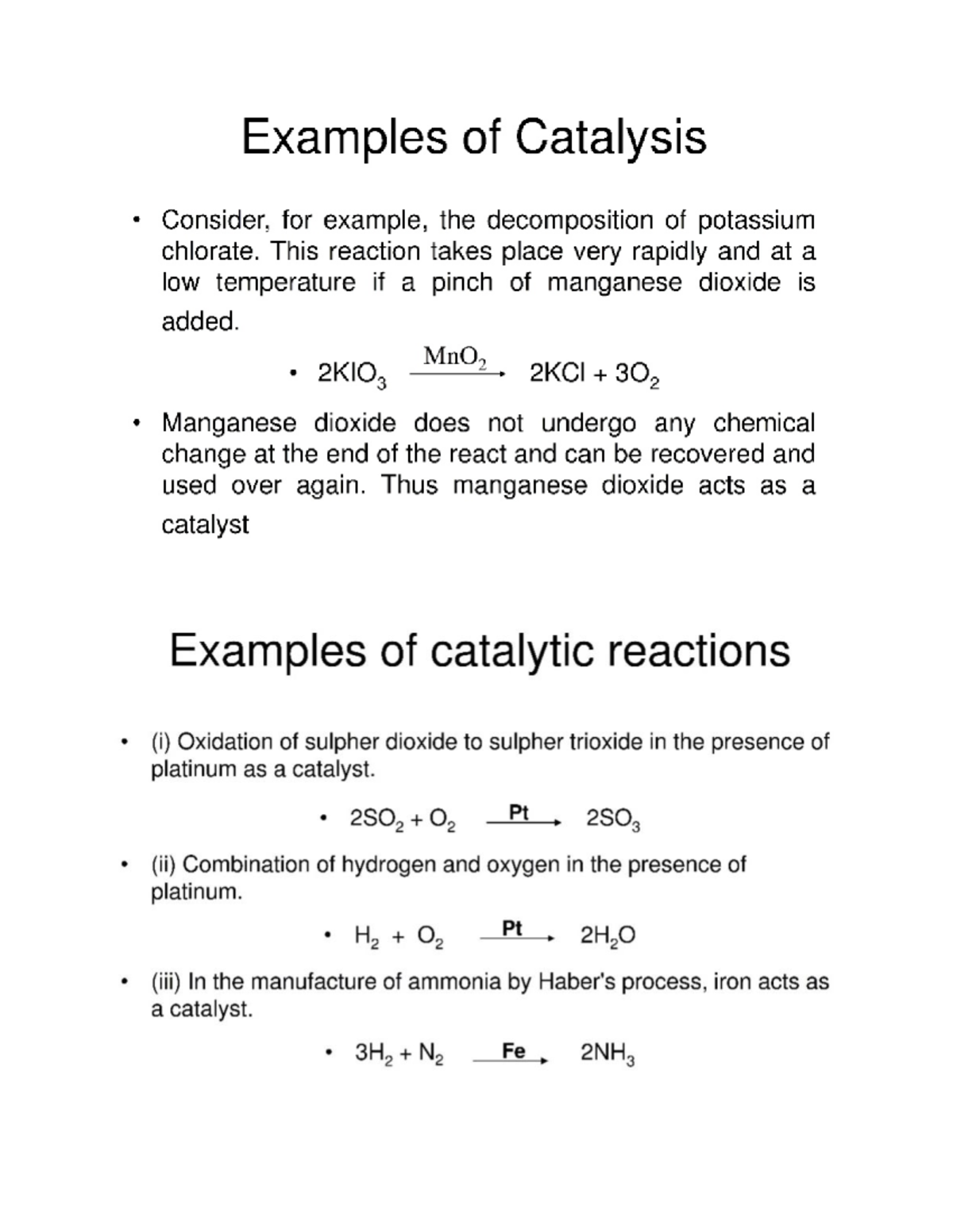 Catalyst 4 - General Characteristic of catalysts - Studocu
