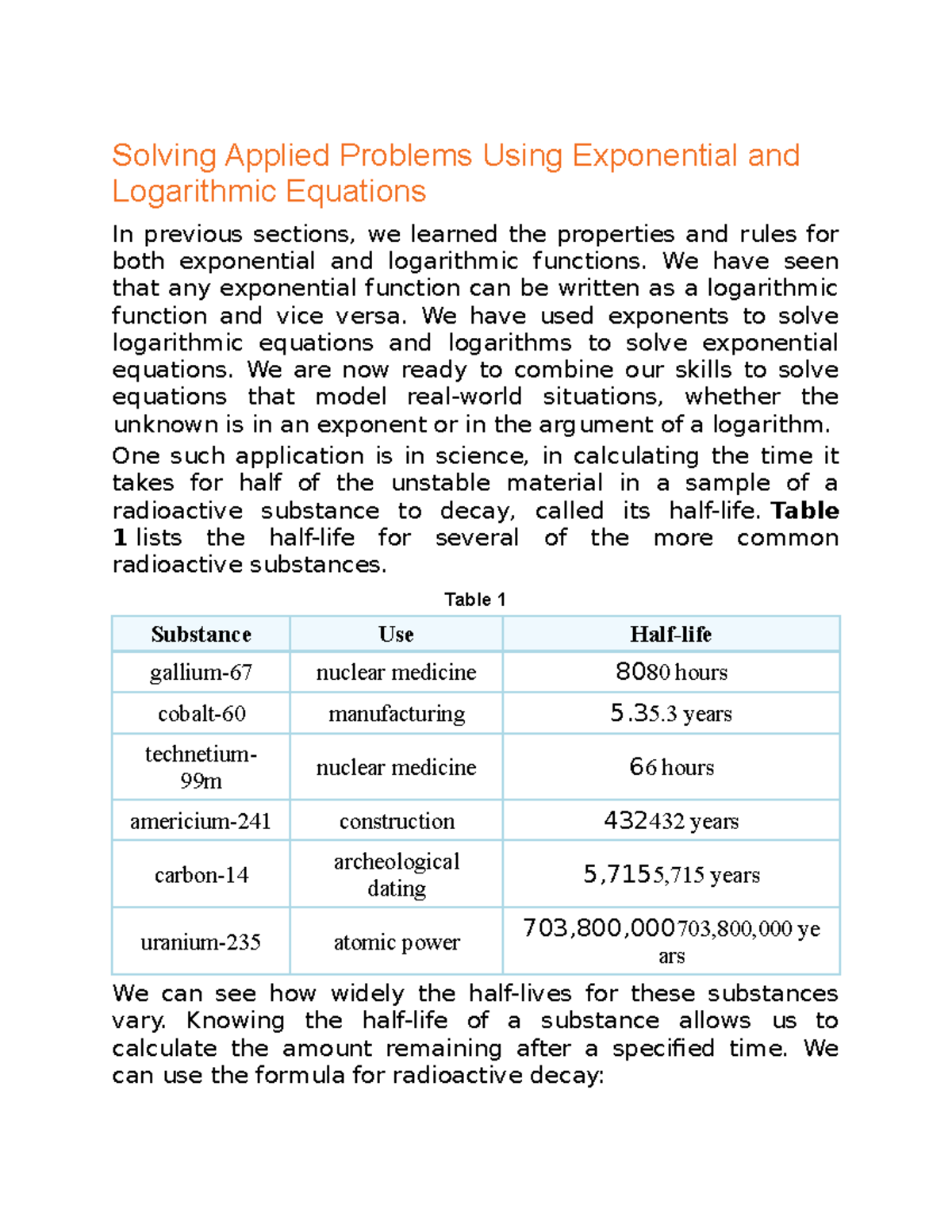 3-2 Reading and Participation Activities Exponential and Logarithmic ...