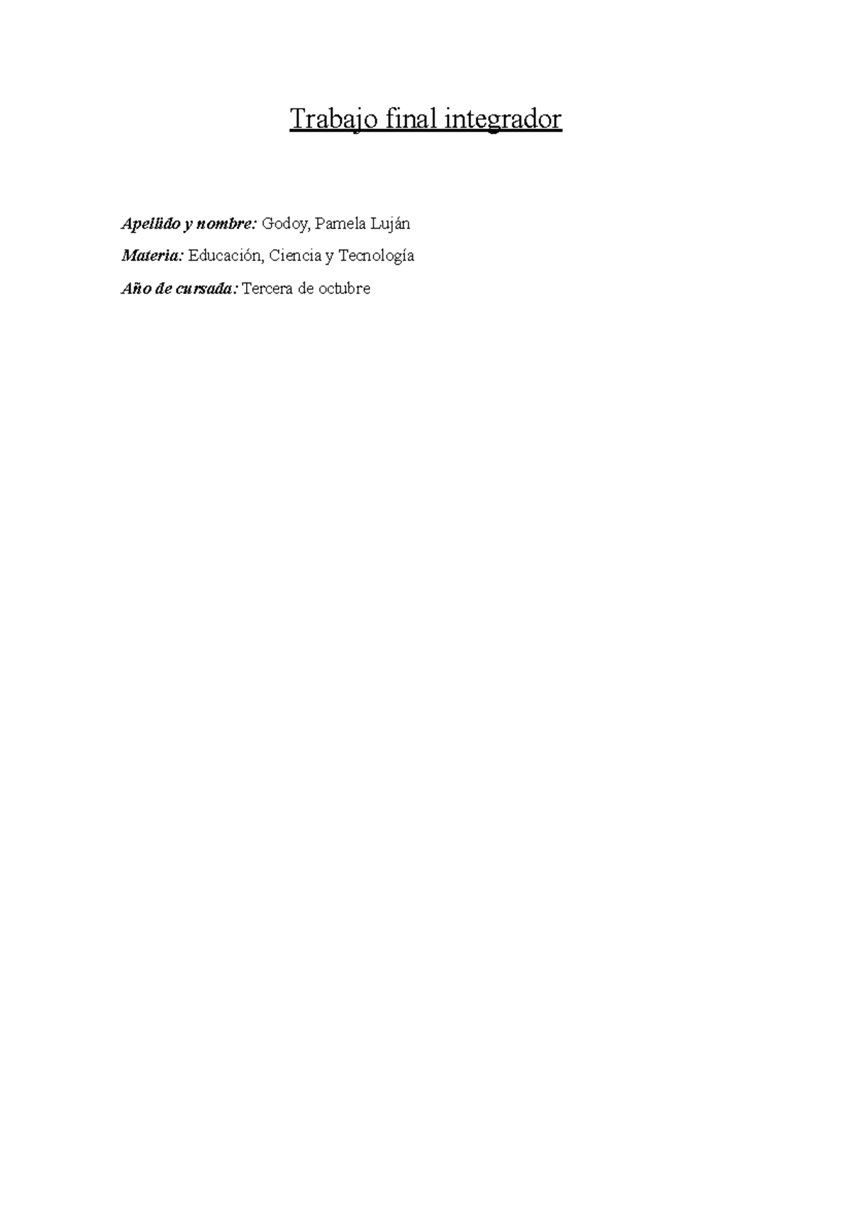 Godoy Pamela Lujan trabajo integrador 3re de octubre - Trabajo final ...