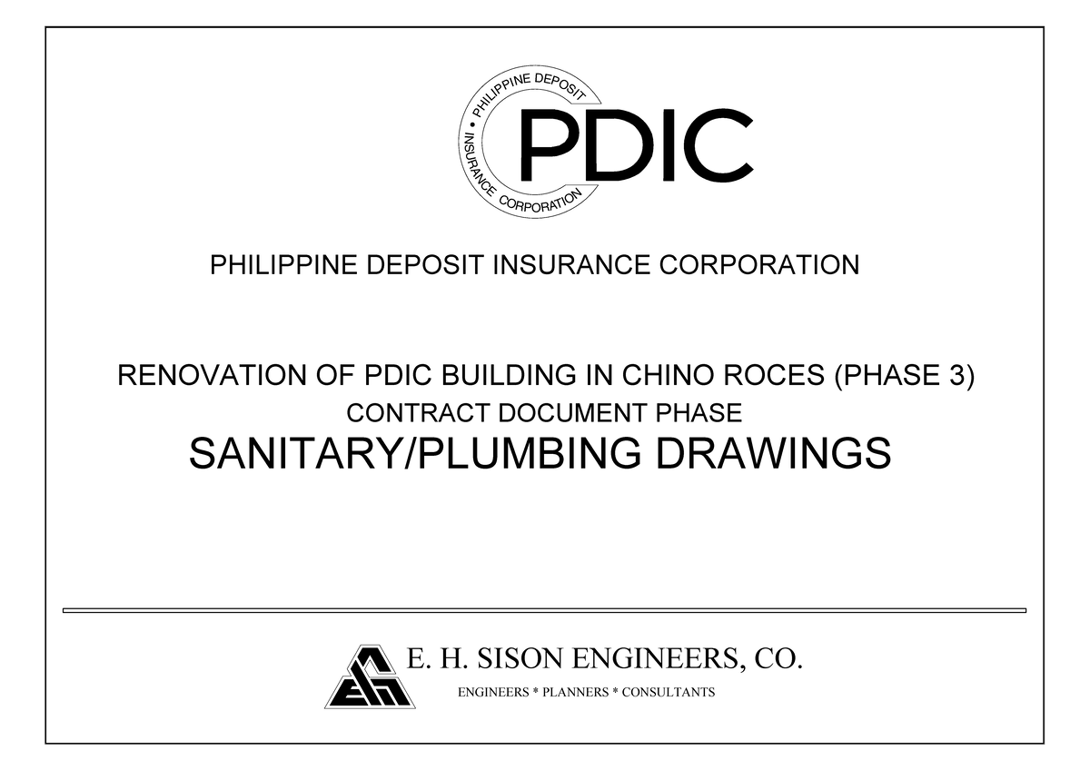 Annex C.7 Sanitary Plumbing Drawings - E. H. SISON ENGINEERS, CO ...