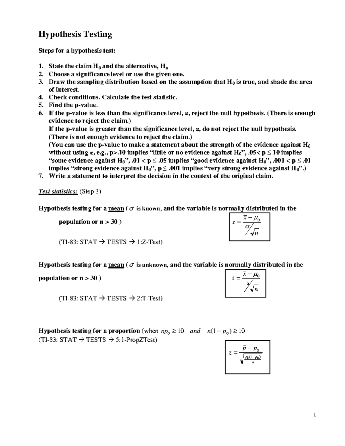Wsheet Ans Ch 8 - Kinney Cost Accounting Aswer Key - Hypothesis Testing ...