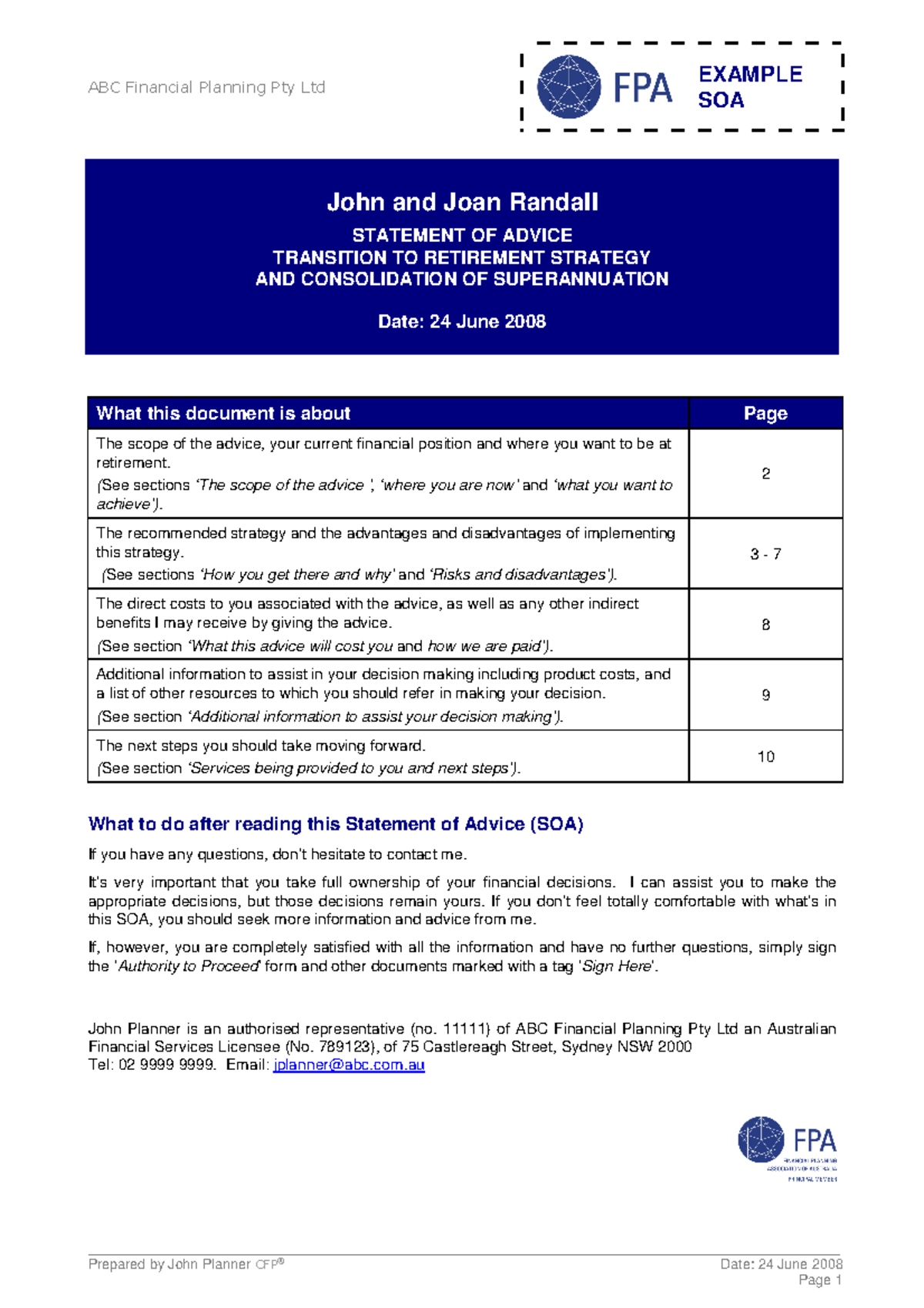 FPA Sample SOA 2023 - SOA - Studocu
