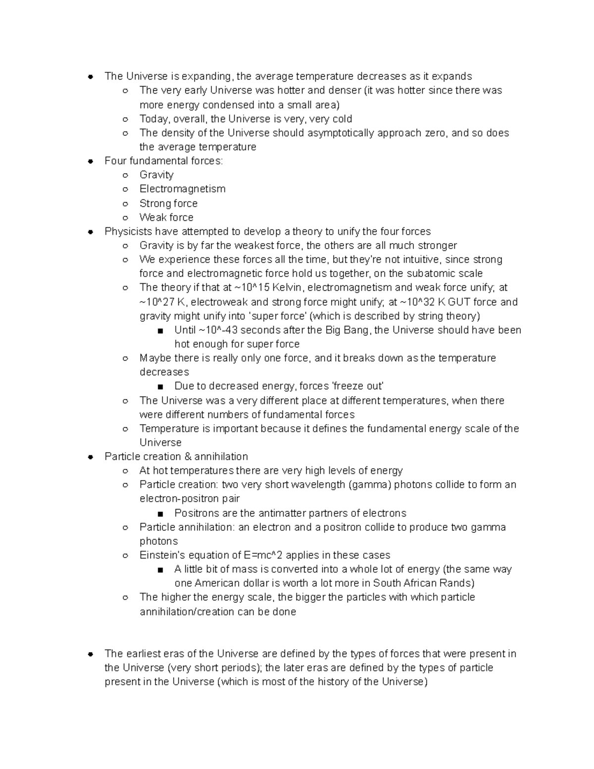 PHYS 180 Ch 6 The Big Bang Theory - The Universe is expanding, the ...