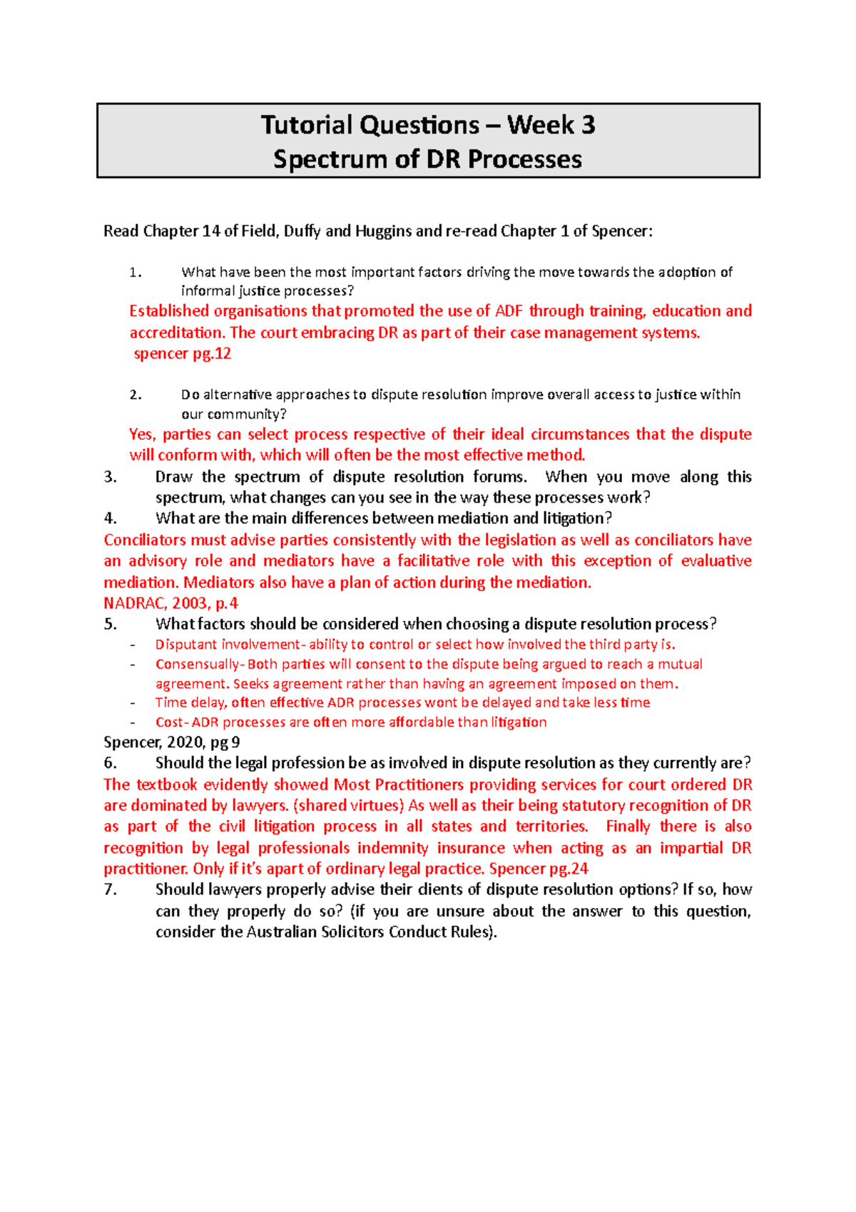 LLB103 Week 3 Tutorial - lecture week three questions and answers ...