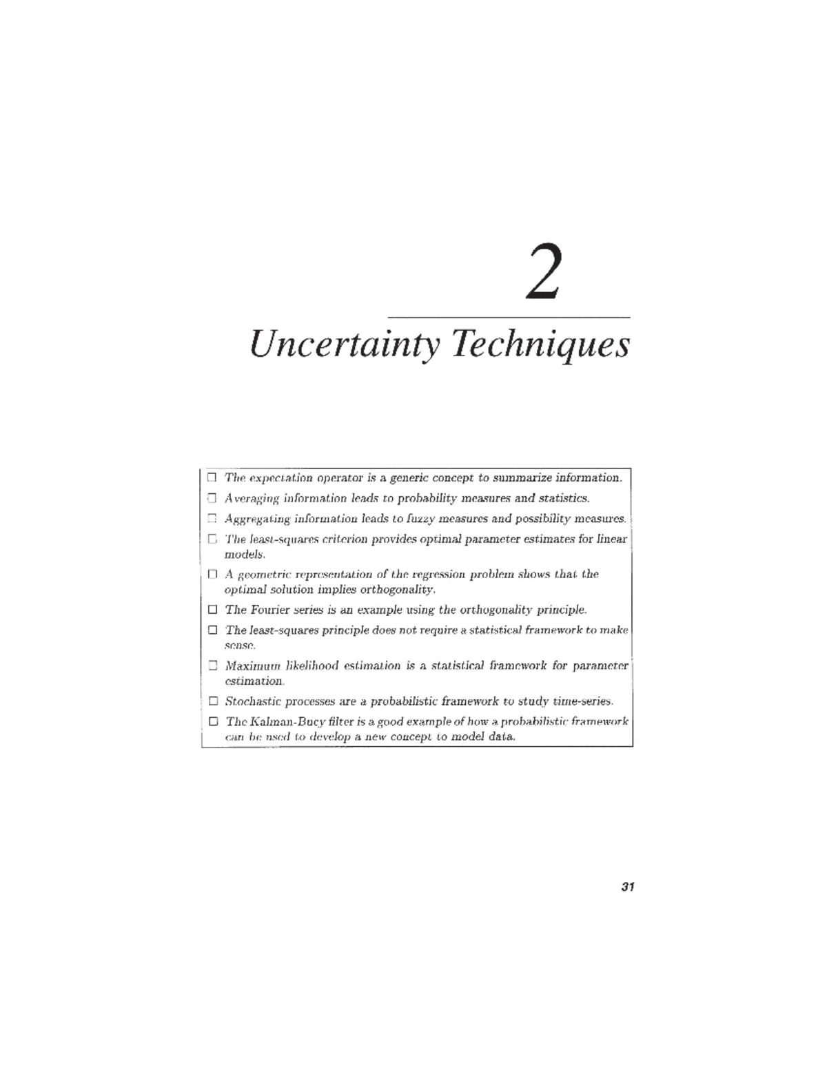 Uncertainty techniques - Electrical engineering - Studocu