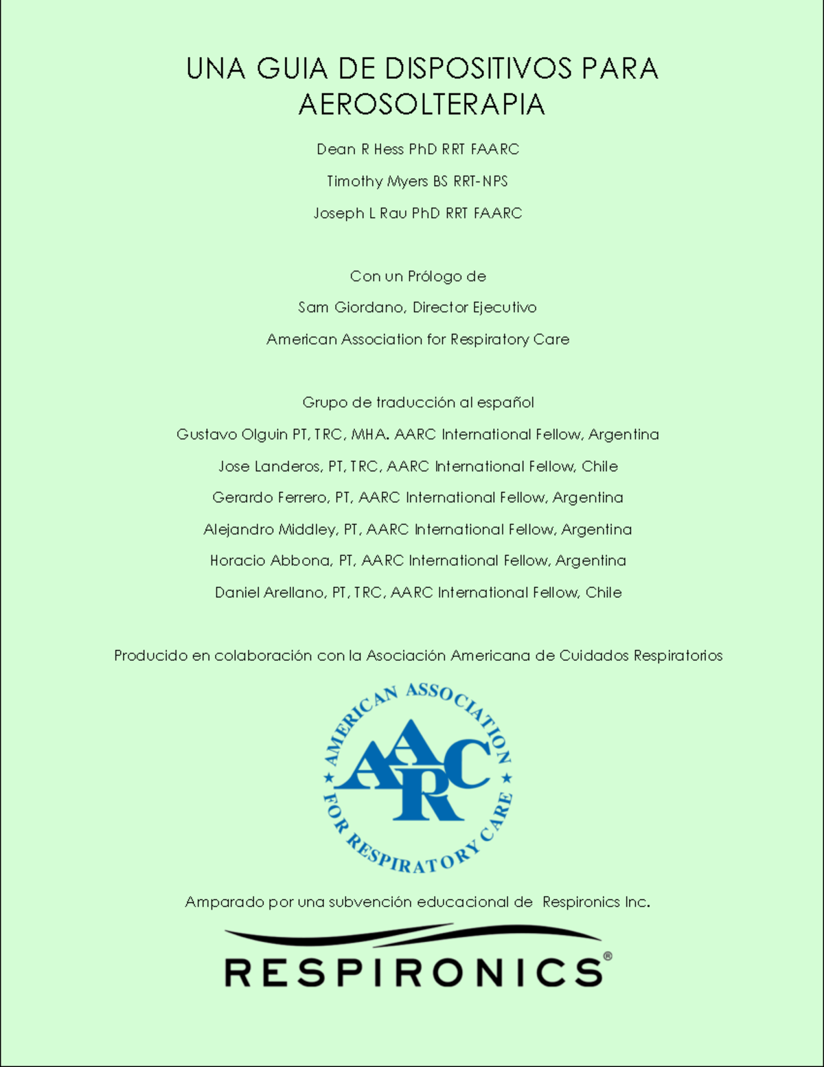 Aerosol delivery espa Ã±ol - UNA GUIA DE DISPOSITIVOS PARA ...