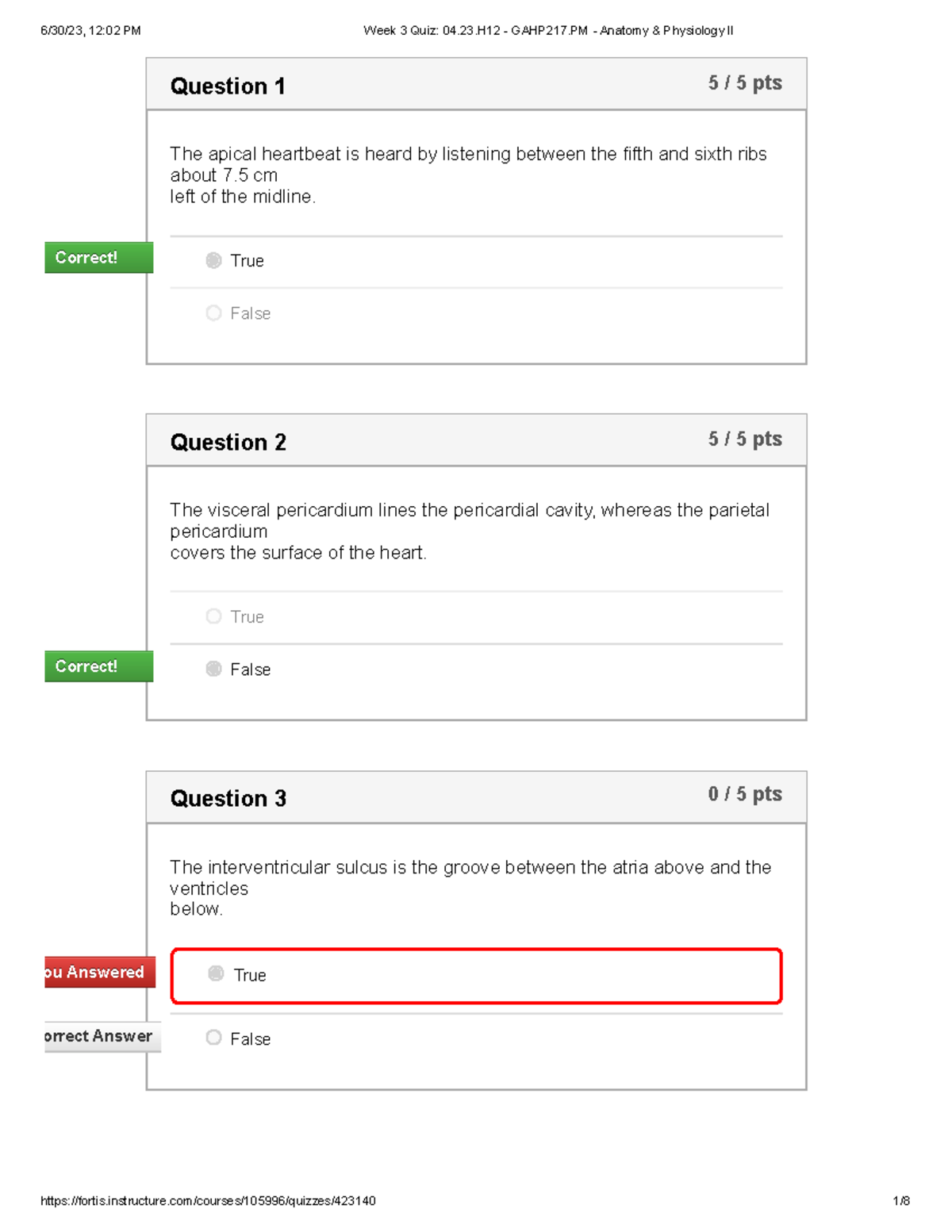 Week 3 Quiz 04.23.H12 - GAHP217.PM - Anatomy & Physiology II - Question ...