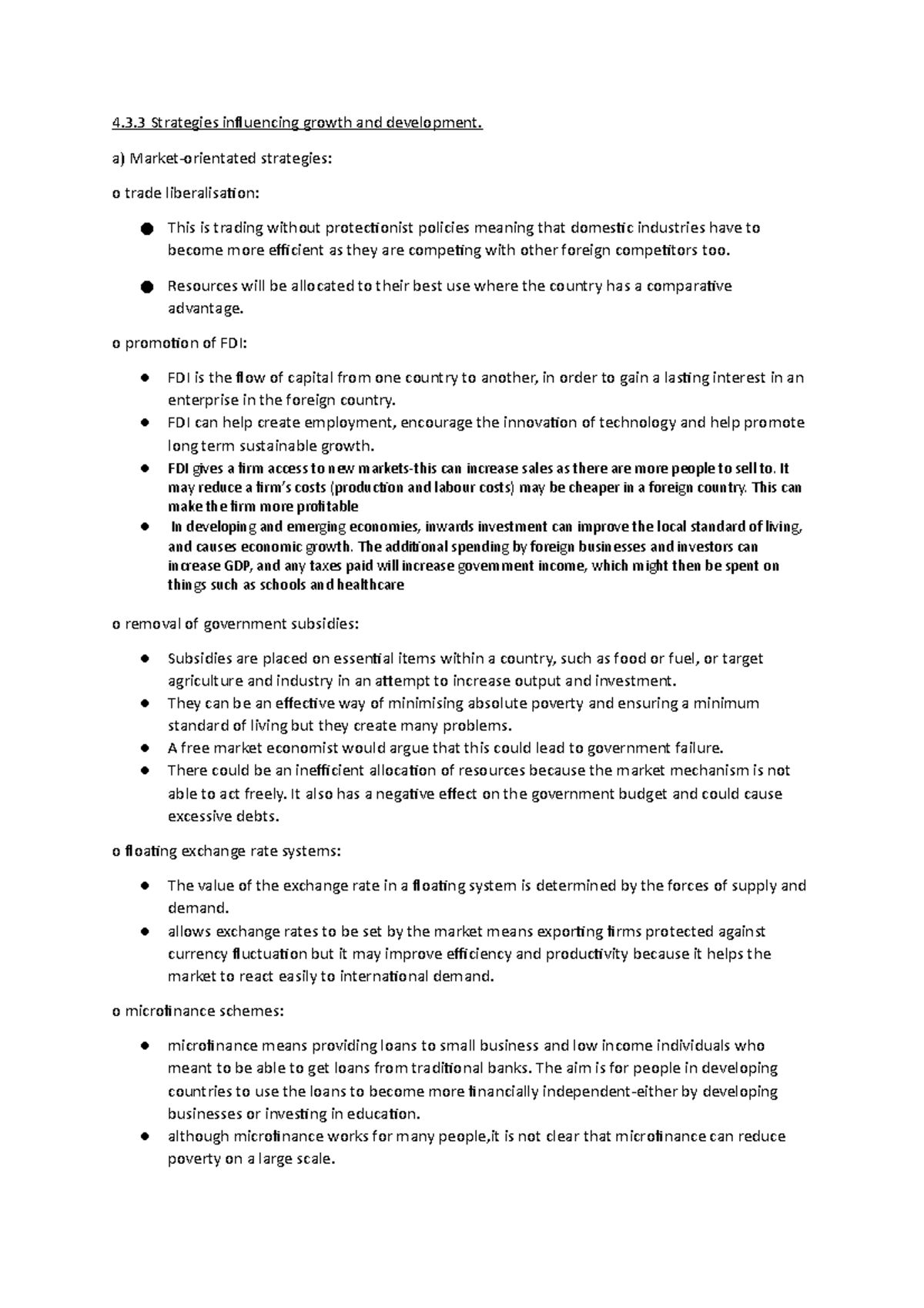 economics notes alevel university theme 4 - 4.3 Strategies influencing ...