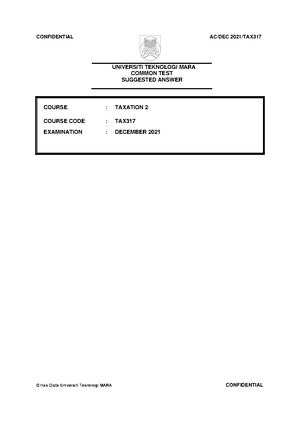 TAX467 TUTO C2 - TAX467 TUTO C YA Period of stays No. of days Resident ...