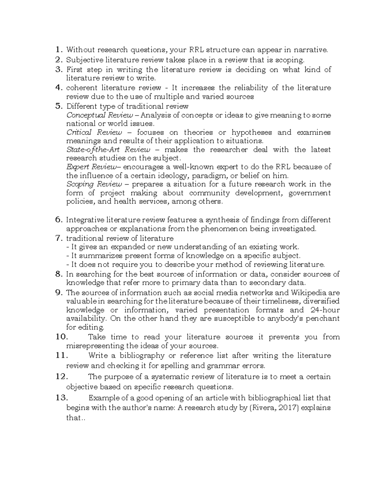 PR-1- Reviewer - 1. Without research questions, your RRL structure can ...
