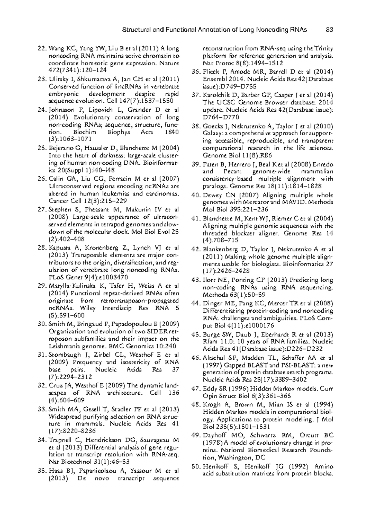 Fundamentals of Bioinformatics-31 - Wang KC, Yang YW, Liu B et al (2011 ...