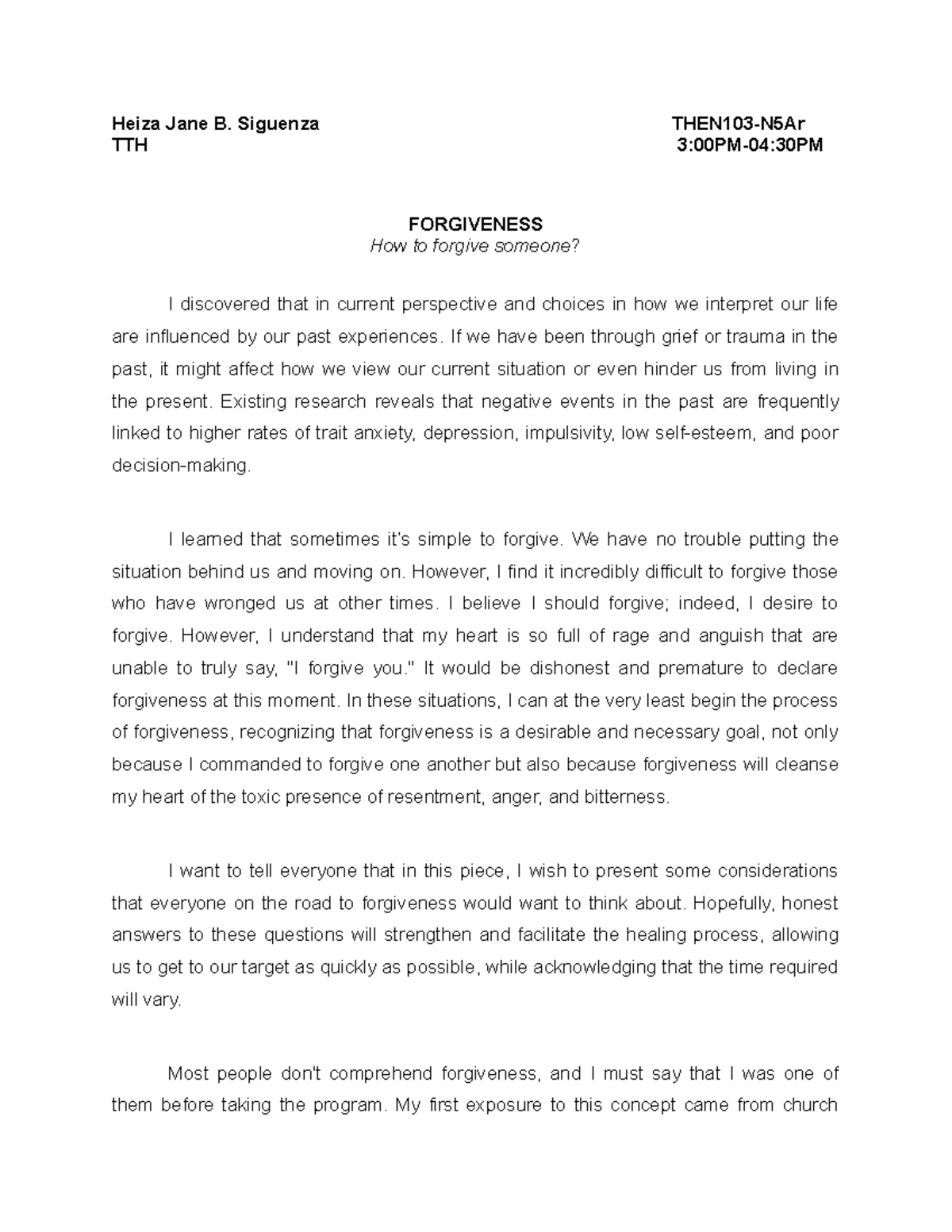 PRE Final - Grade: 12 - Values Education - AdDU - Studocu