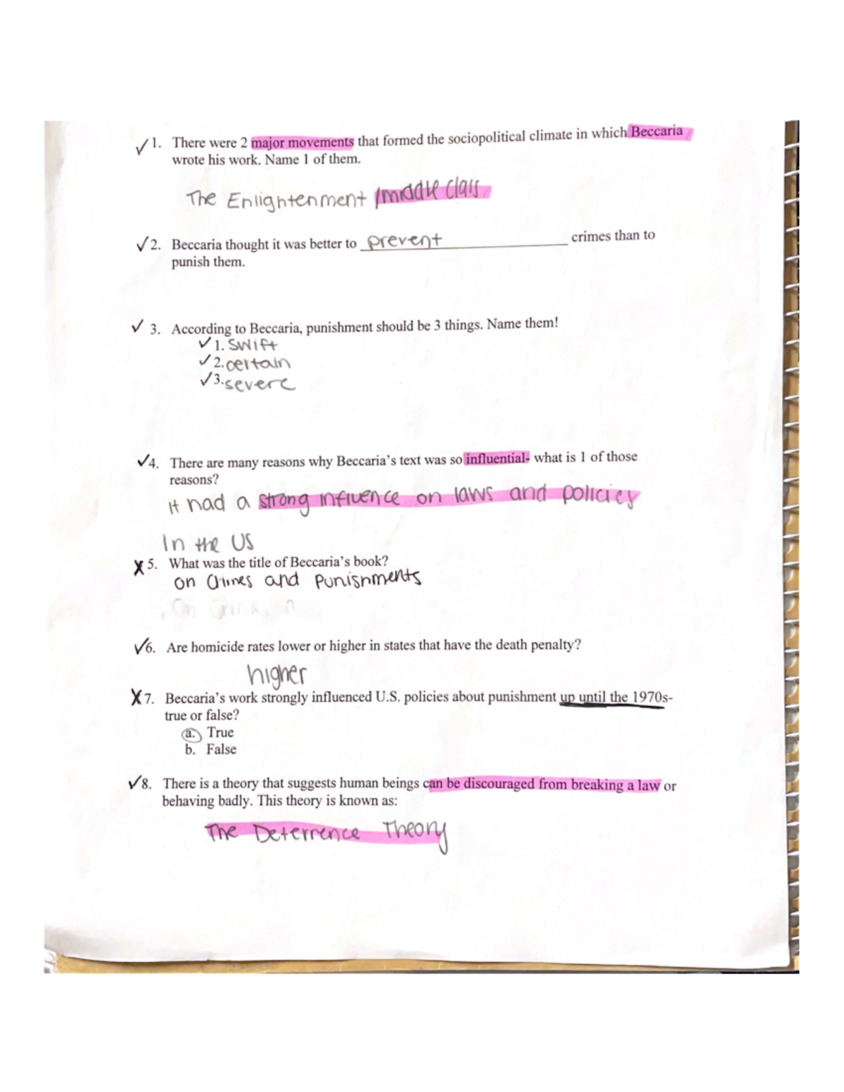 CRMJ 100- Introductory Criminal Justice Chapter 2 Quiz Answers - CRMJ ...