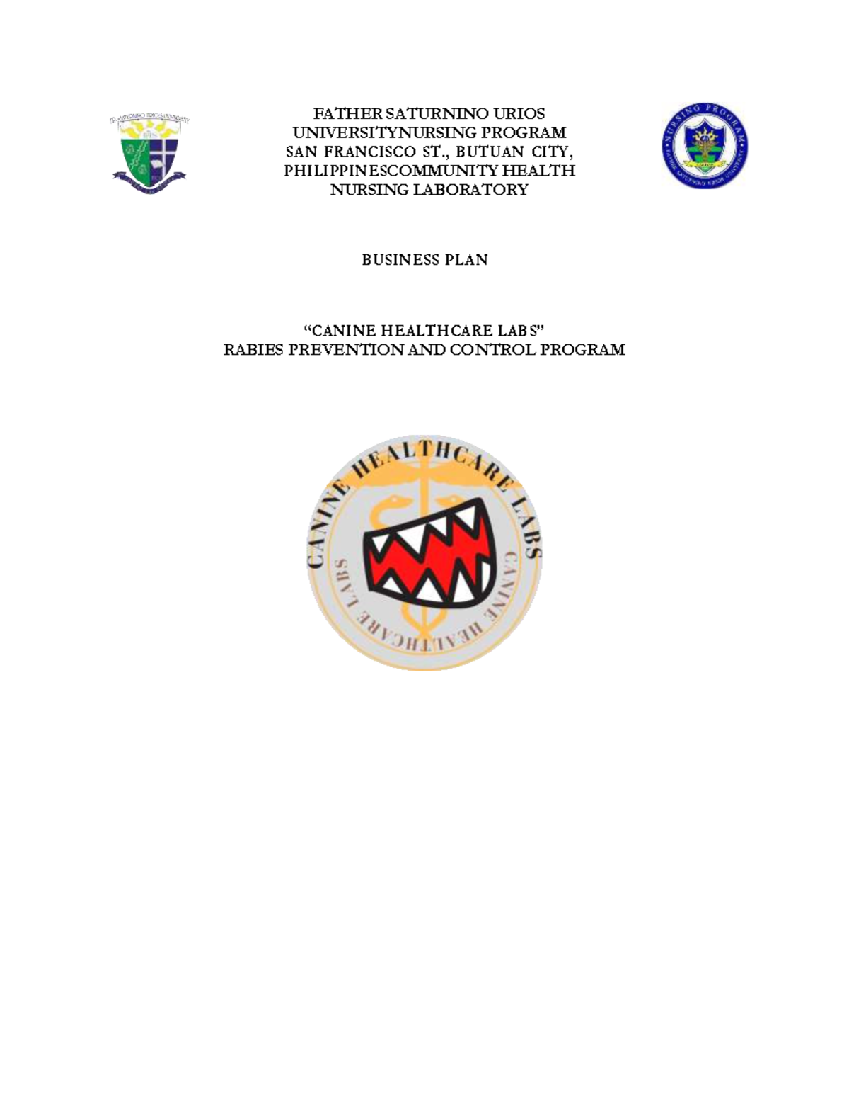 Nursing Business plan - FATHER SATURNINO URIOS UNIVERSITY NURSING ...