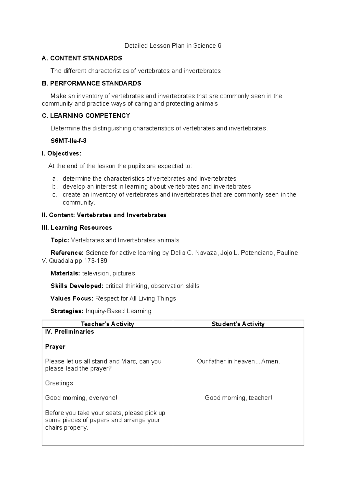 DLP SCI 6 - A detailed lesson plan of Science 6 - Detailed Lesson Plan ...