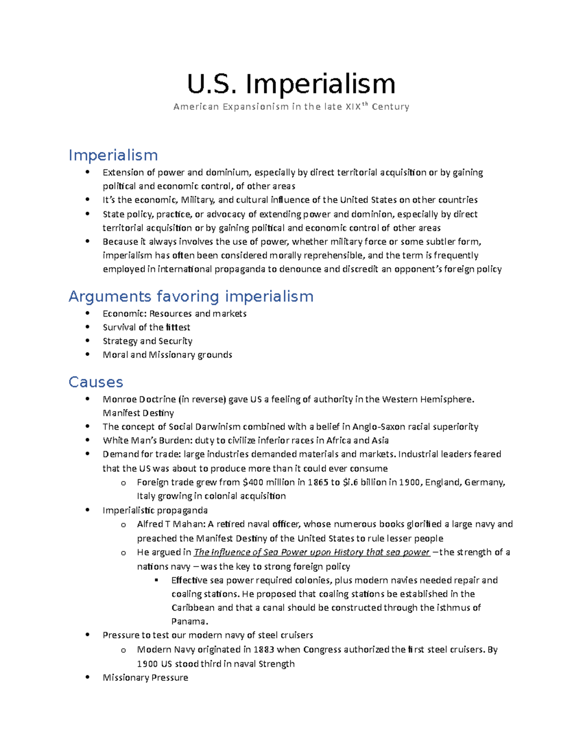 U - Comprehensive guide about chapter 15 of United States History - U ...