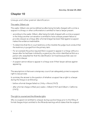 Criminal law and procedure chapter 1 - Introduction to the law Chapter ...