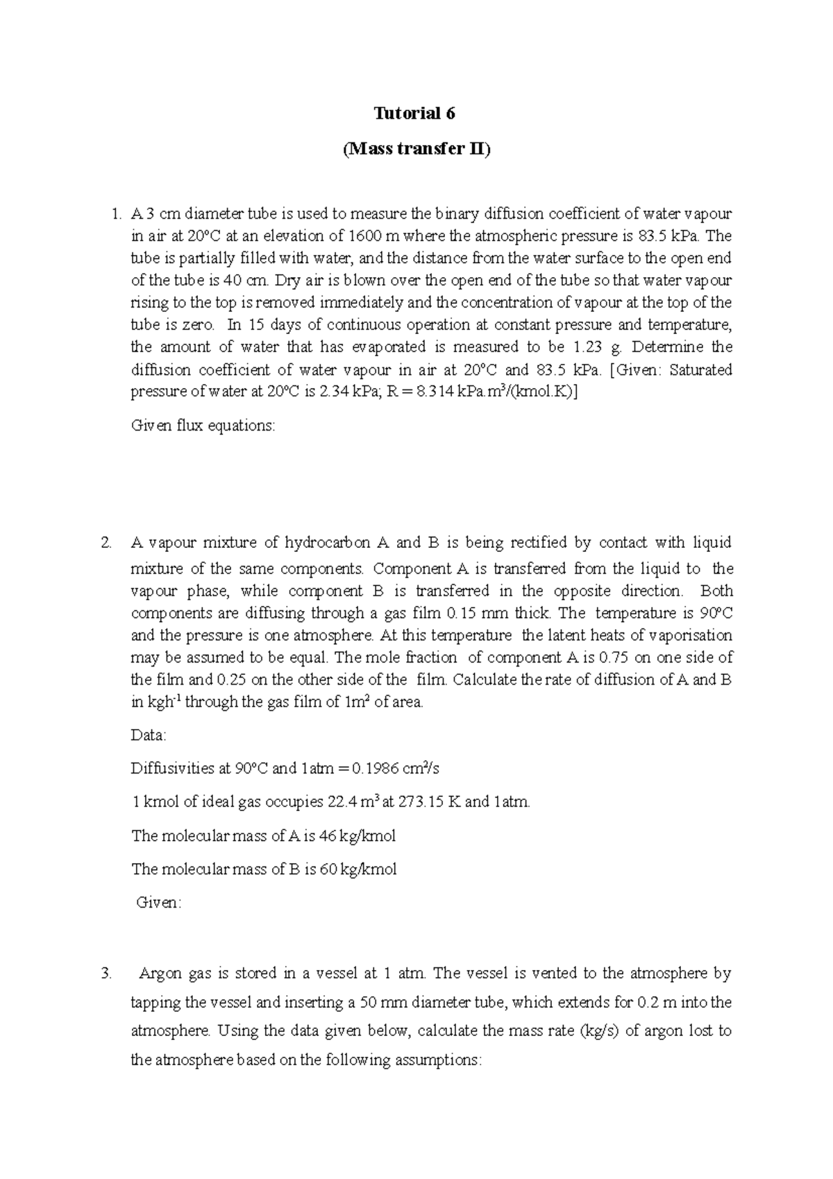 Tutorial 6 - asdsadaw awdawdasd dawdasd w asd ad asdadasdsadasd adasdas d - Tutorial 6 (Mass ...