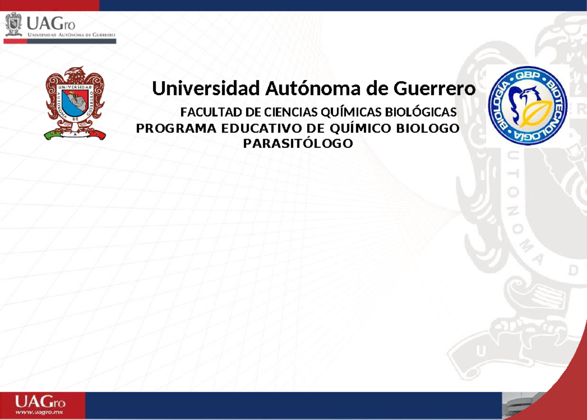 Practica 4 - Universidad Autónoma de Guerrero FACULTAD DE CIENCIAS QUÍMICAS BIOLÓGICAS PROGRAMA ...