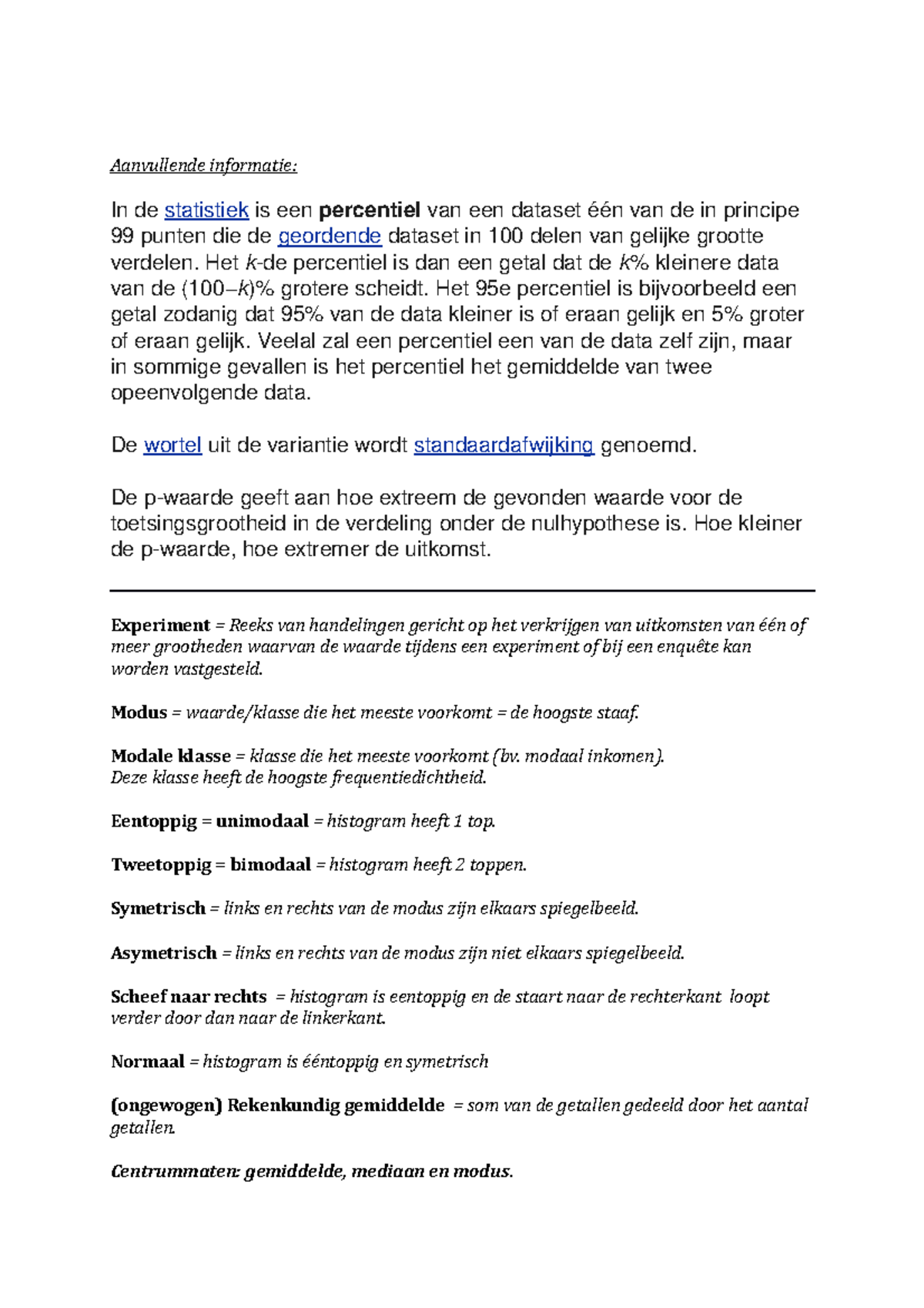 Verzamelen, Visualiseren en Analyseren.docx - Aanvullende informatie ...
