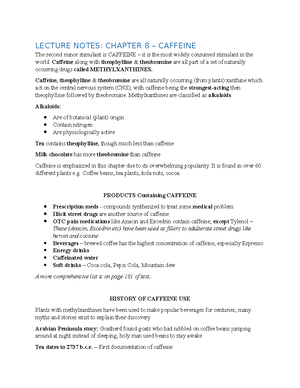 Chapter 11 - Notes directly from professor. - CHAPTER 11: MARIJUANA ...