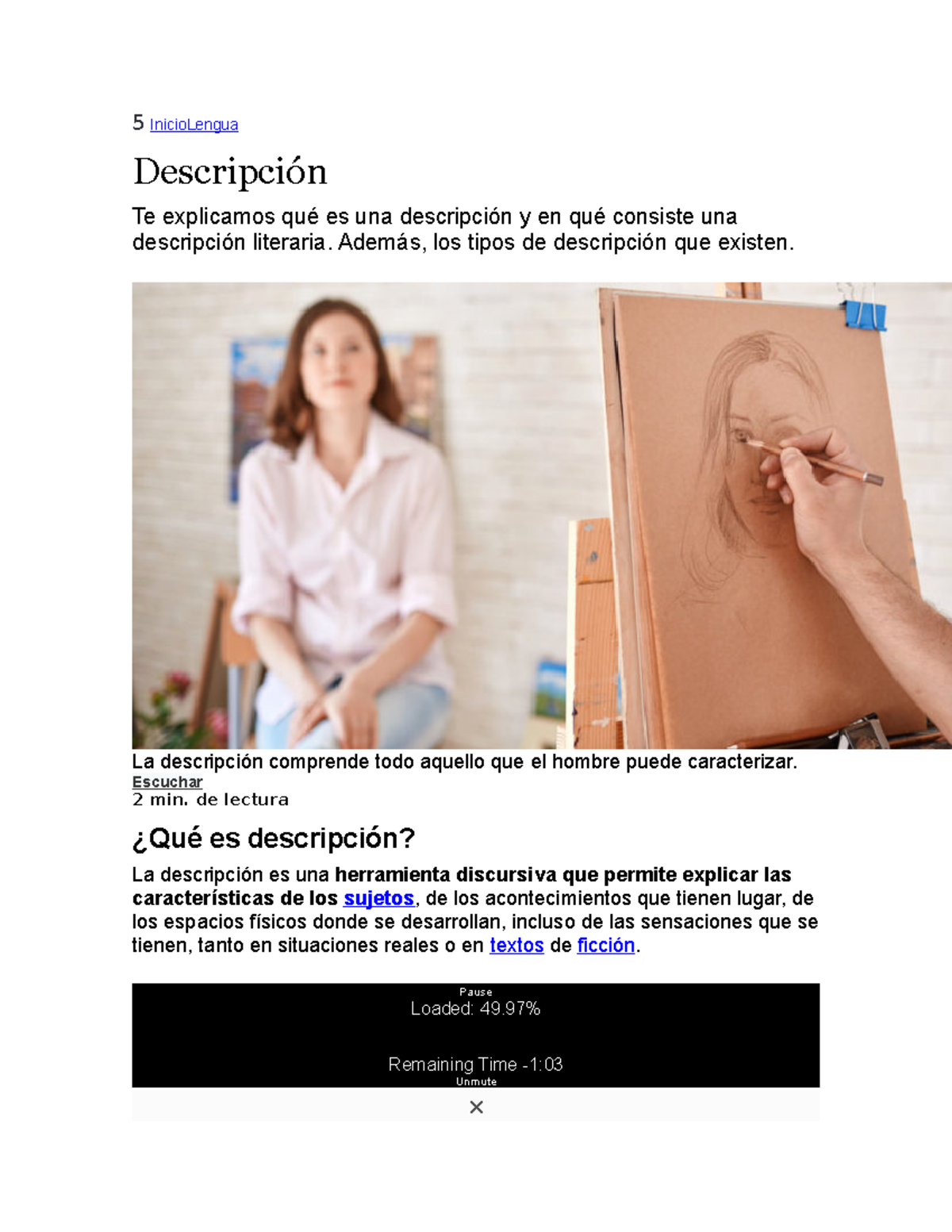 5 - Describir es explicar, de manera detallada y ordenada, cómo son las ...