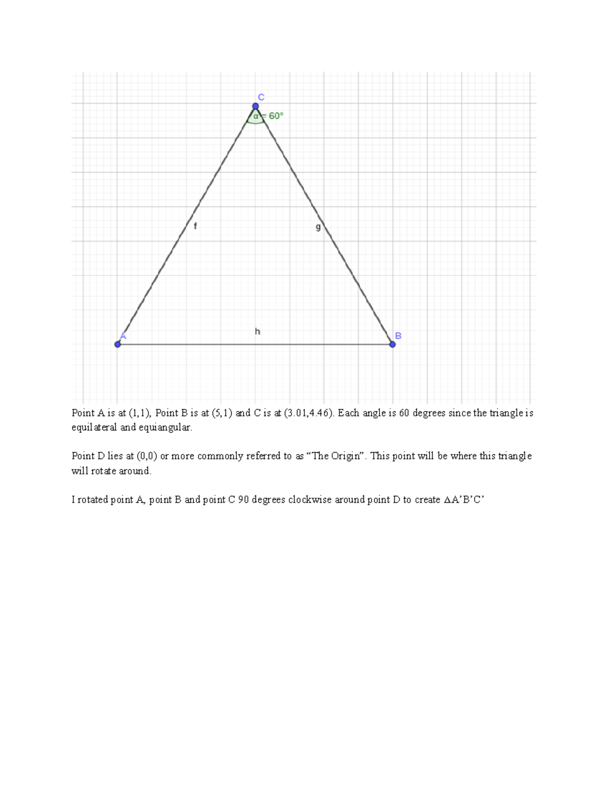 Annotated-Geometry 2 - nipokopokpokpk jjj - Point A is at (1,1), Point B is at (5,1) and C is at ...