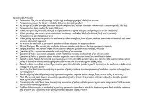 Speaker - The final speech - Jack Bogren 3/10/ Com Mrs. Edwards ...