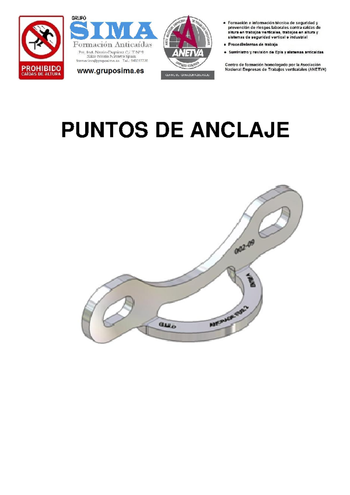 24 Puntos DE Anclaje - PUNTOS DE ANCLAJE PUNTOS DE ANCLAJE Se trata de ...