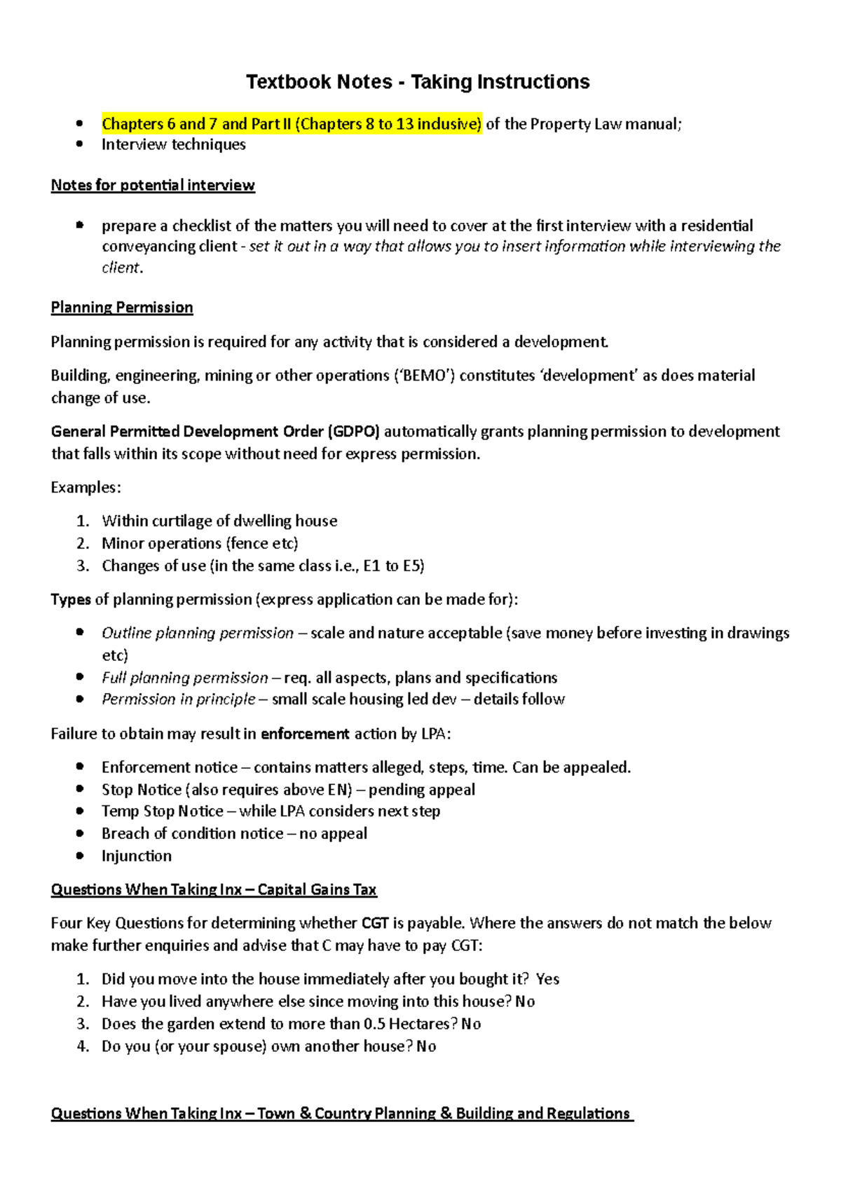 7. WS2 - Textbook Notes + Instructions Qs and considerations - Textbook ...