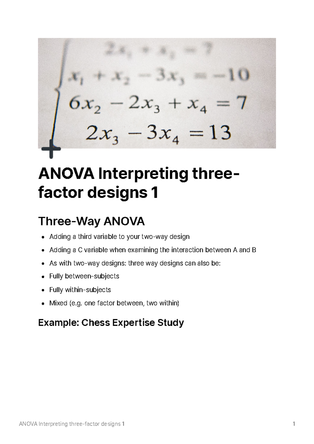 Anova: Interpreting three-factor designs 1 - ANOVA Interpreting three ...
